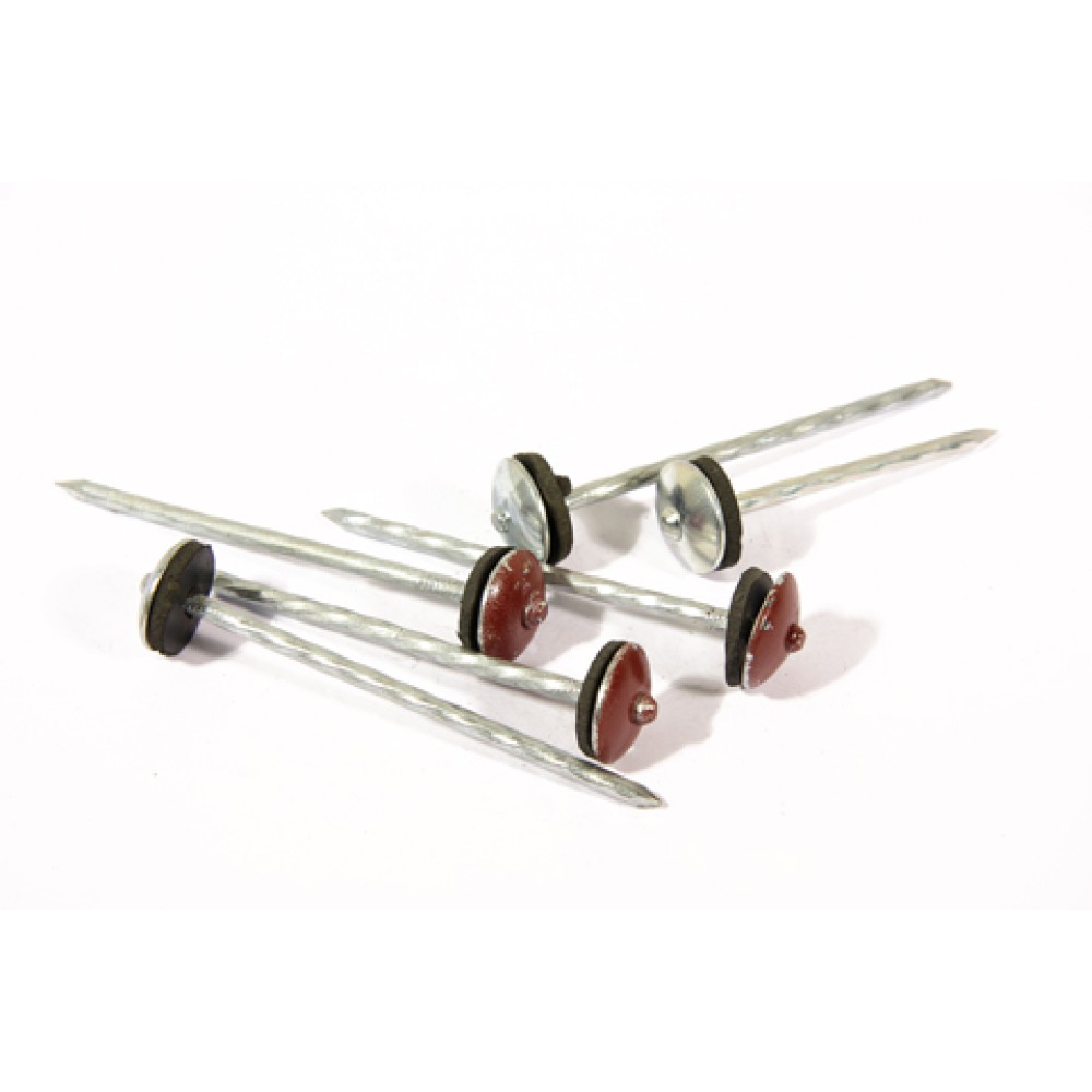 twisted roofing nails with washer and umbrella head in galvanized and ...