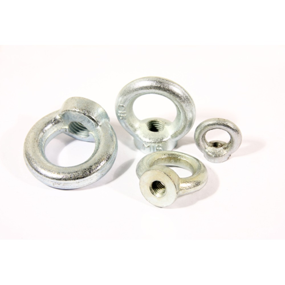female galvanized lifting eye nuts, steel C15 , dimensions from M6 ...